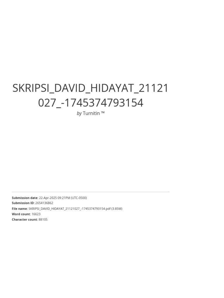Skripsi David Hidayat 21121027 - 1745374793154 | PDF