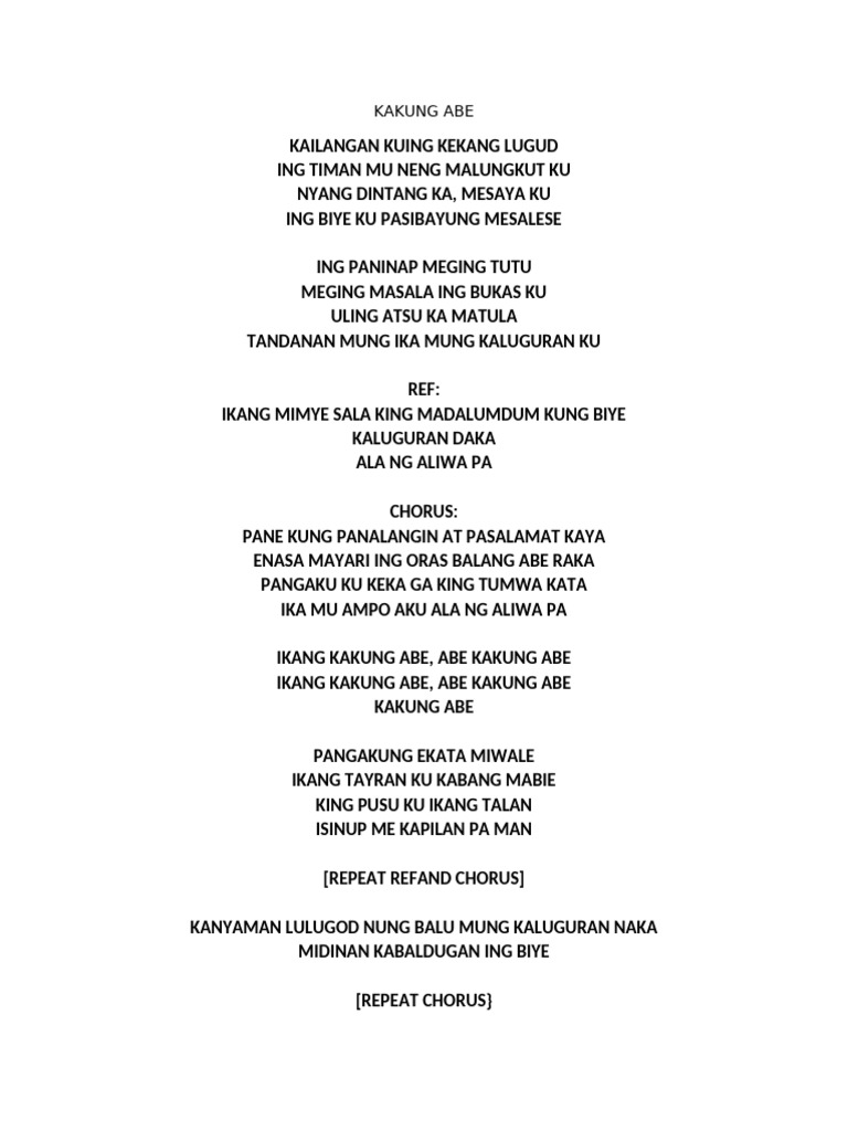 KAKUNG ABE | PDF