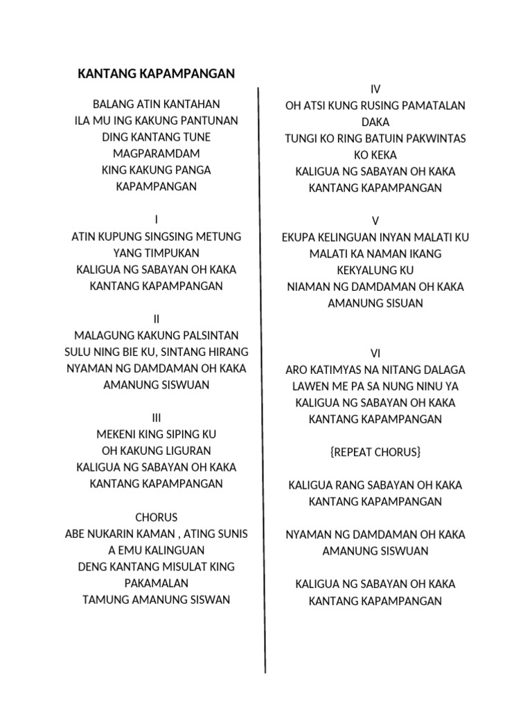 KANTANG KAPAMPANGAN | PDF