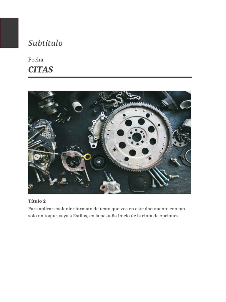 Documento Presentación Portada Frontispicio | PDF