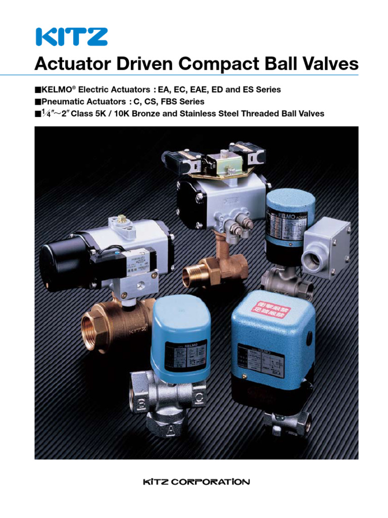 Actuator Driven Compact Ball Valves (E-301-08) | PDF | Valve | Switch