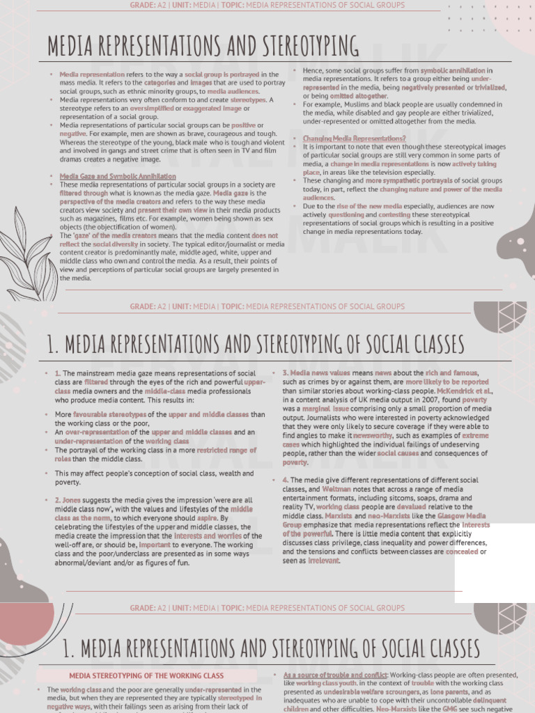 Media Representations of Social Groups | PDF