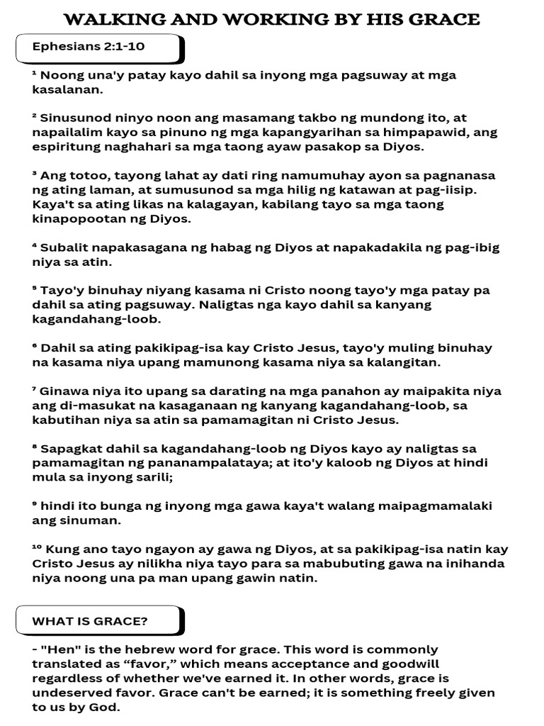 Ephesians 21-10 Noong Una'y Patay Kayo Dahil Sa Inyong Mga Pagsuway at ...