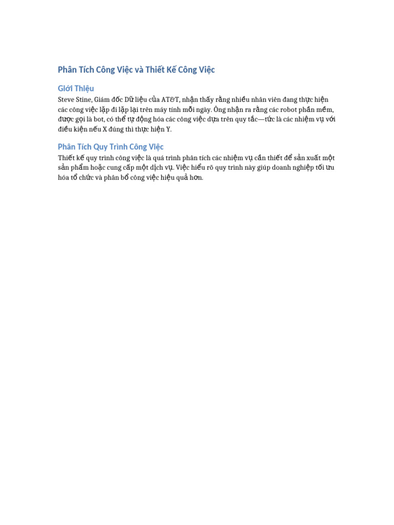 Phan Tich Cong Viec Quan Tri Nhan Luc | PDF
