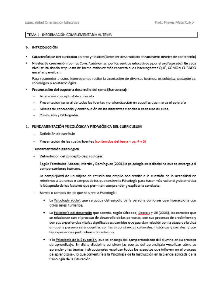 TEMA 1 - Inf. Complementaria | PDF