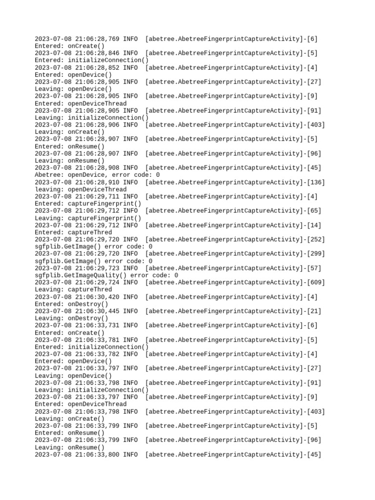 Log TCap | PDF | Encodings | Error