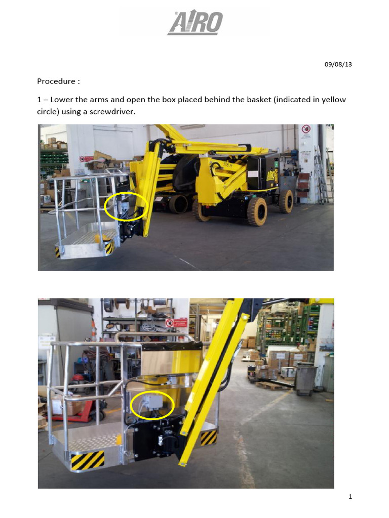 Overload Setting Procedure A16J - A18J - A21J - A23J | PDF