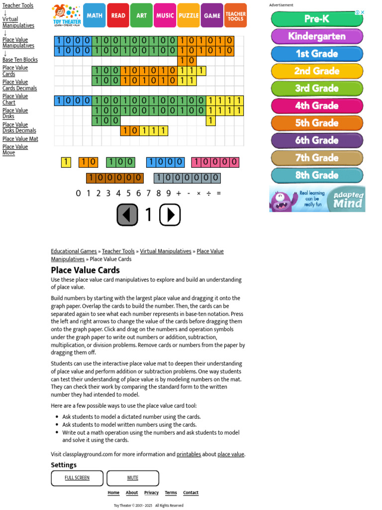 Interactive Place Value Manipulatives | PDF | Numbers | Decimal