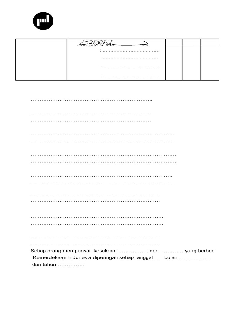 Latihan Di Rumah Pend Pancasila smt2 24-25 (1) | PDF