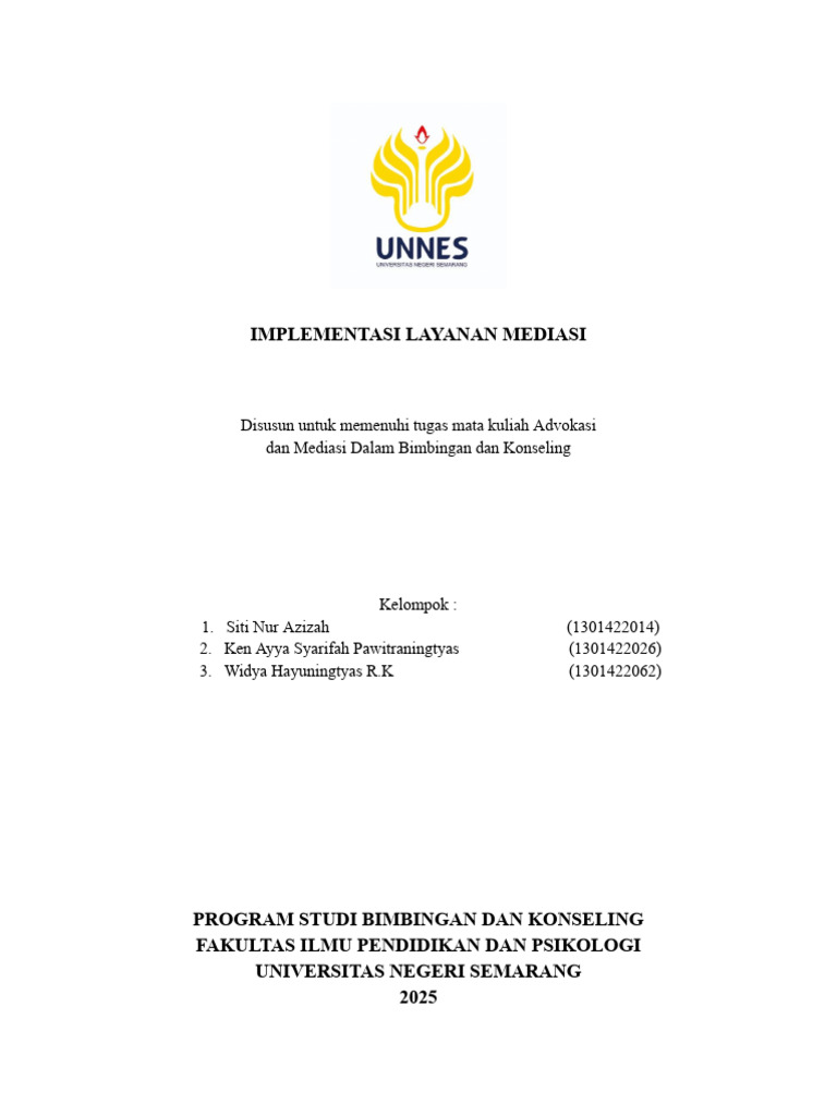 Implementasi Layanan Mediasi | PDF
