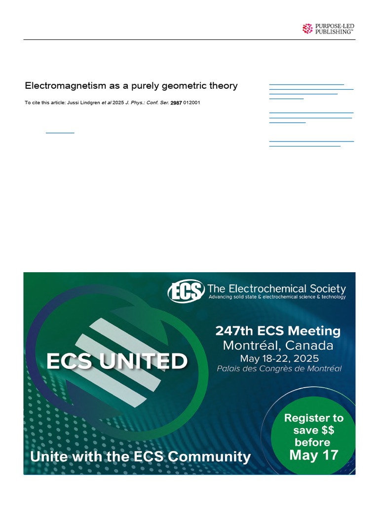 Lindgren 2025 J. Phys. Conf. Ser. 2987 012001 | PDF | Field (Physics ...