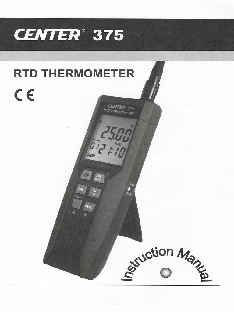 RTD Thermometer | PDF