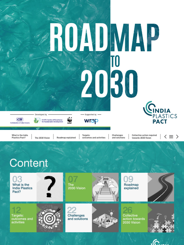 Roadmap-To-2030 India Plastics | PDF | Recycling | Reuse