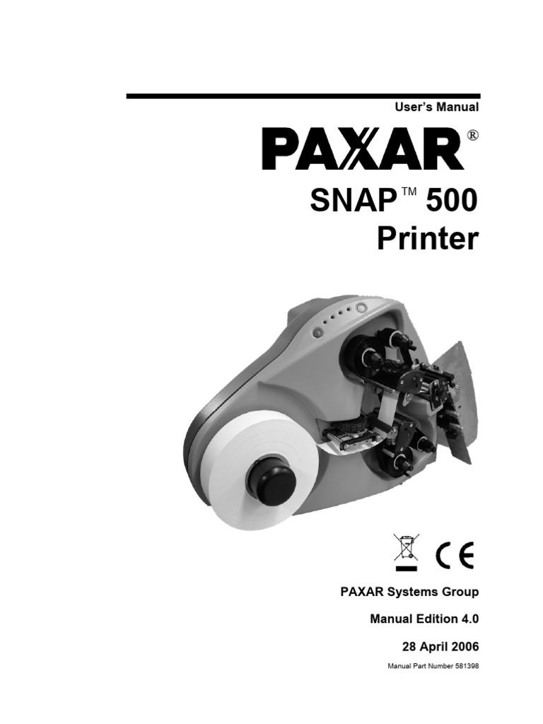 snap 500 | PDF | Printer (Computing) | Electrical Connector