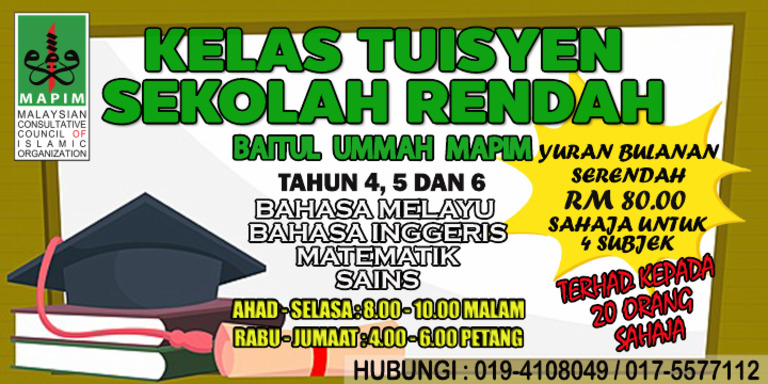 Design Banner Kelas Tuisyen | PDF