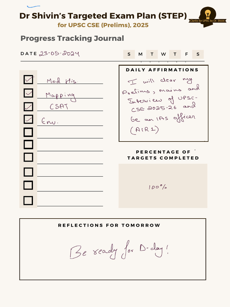 Progress Tracking Journal - 250503 - 215352 - 250523 - 210856 | PDF