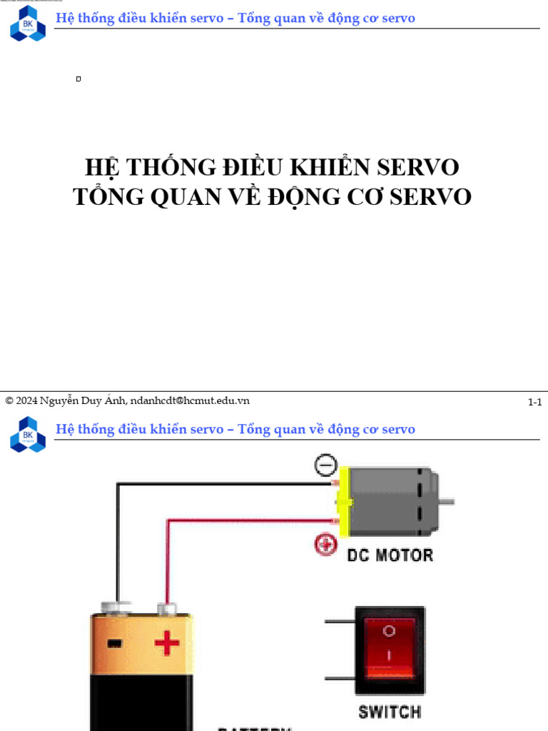 Lec 1 - Tổng Quan Về Động Cơ Servo | PDF