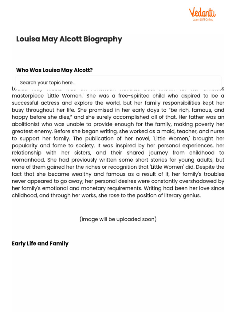 Louisa May Alcott Biography | PDF