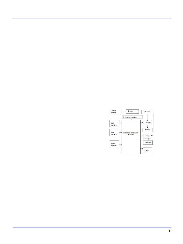 Solar Panel Based Security System Using Pir Sensor and GSM IJERTCONV3IS20078 | PDF | Computer ...