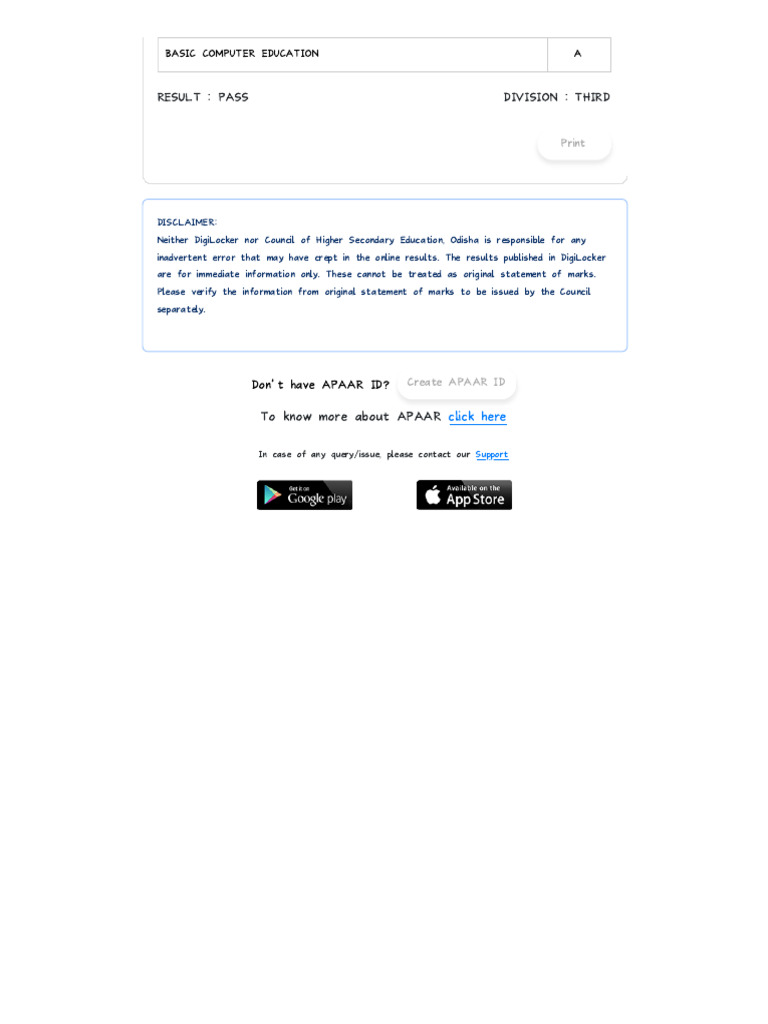 Odisha Board XIIth Result 2025 | PDF