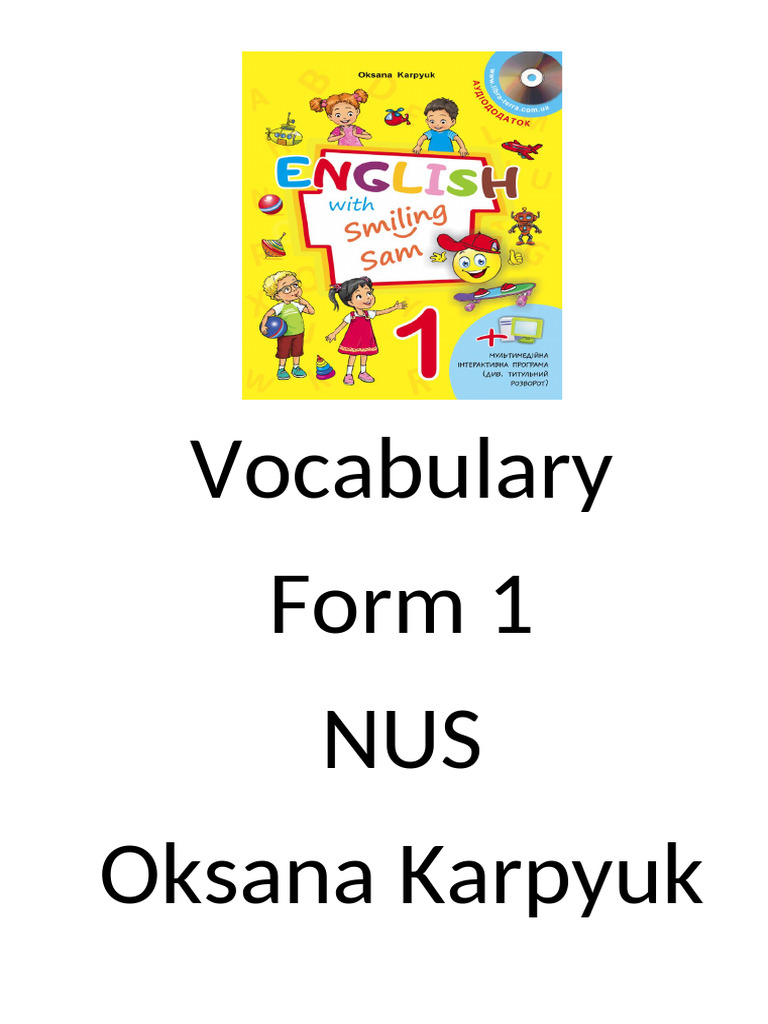 Vocabulary 1! | PDF