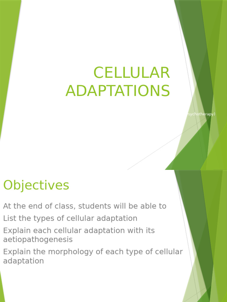 CELLULAR ADAPTATIONS Here You Can Learn The Cellular Adaptation | PDF ...