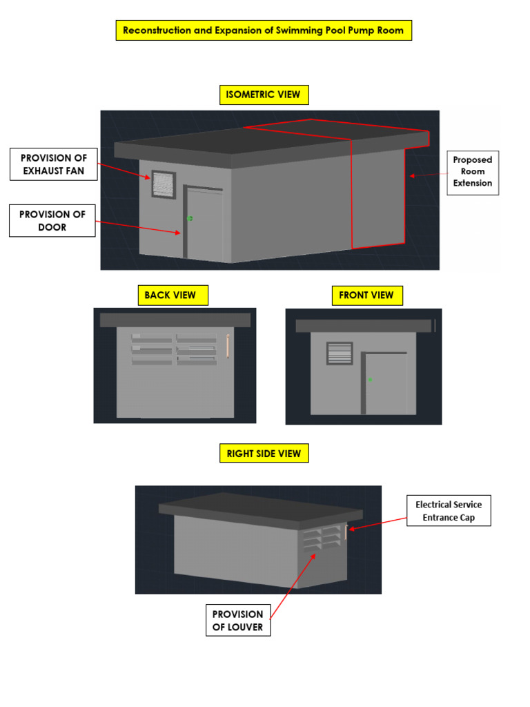 Swimming Pool Pump Room Design | PDF