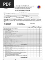 Ojt Practicum Performance Rating Report