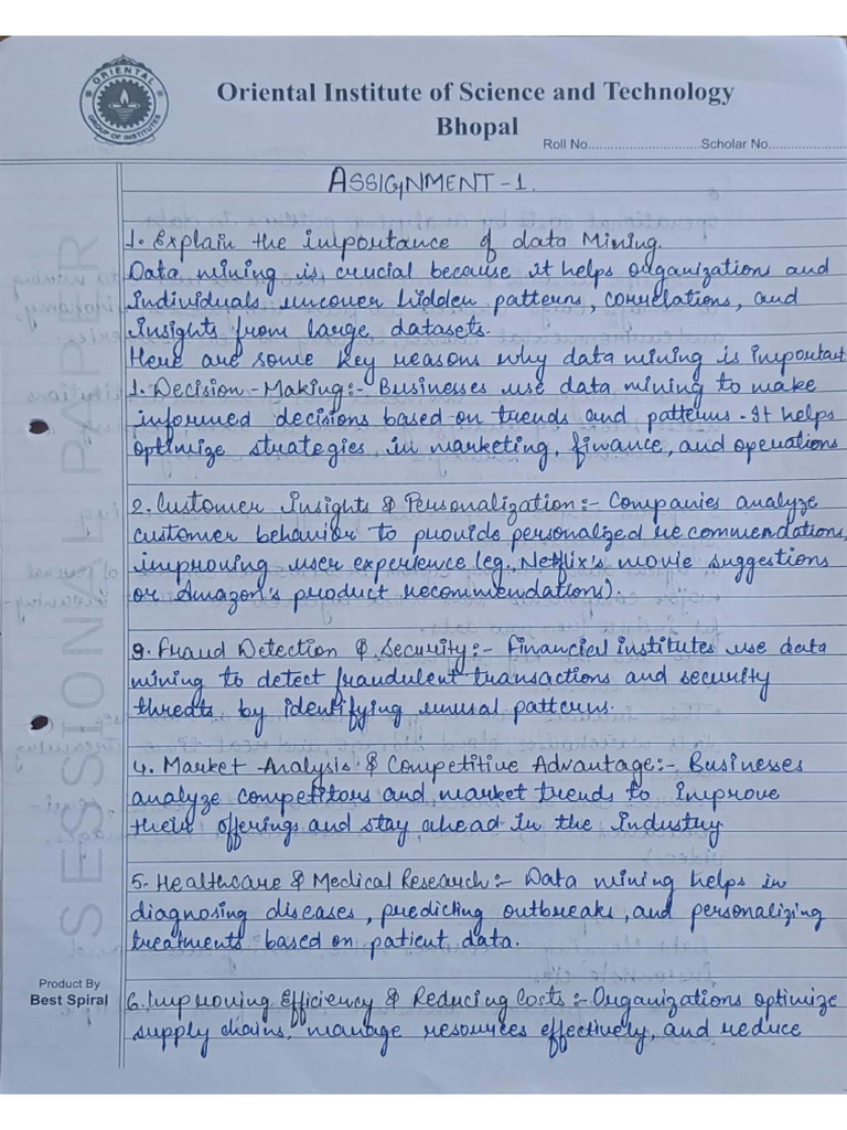 DM(Assignment-1) | PDF