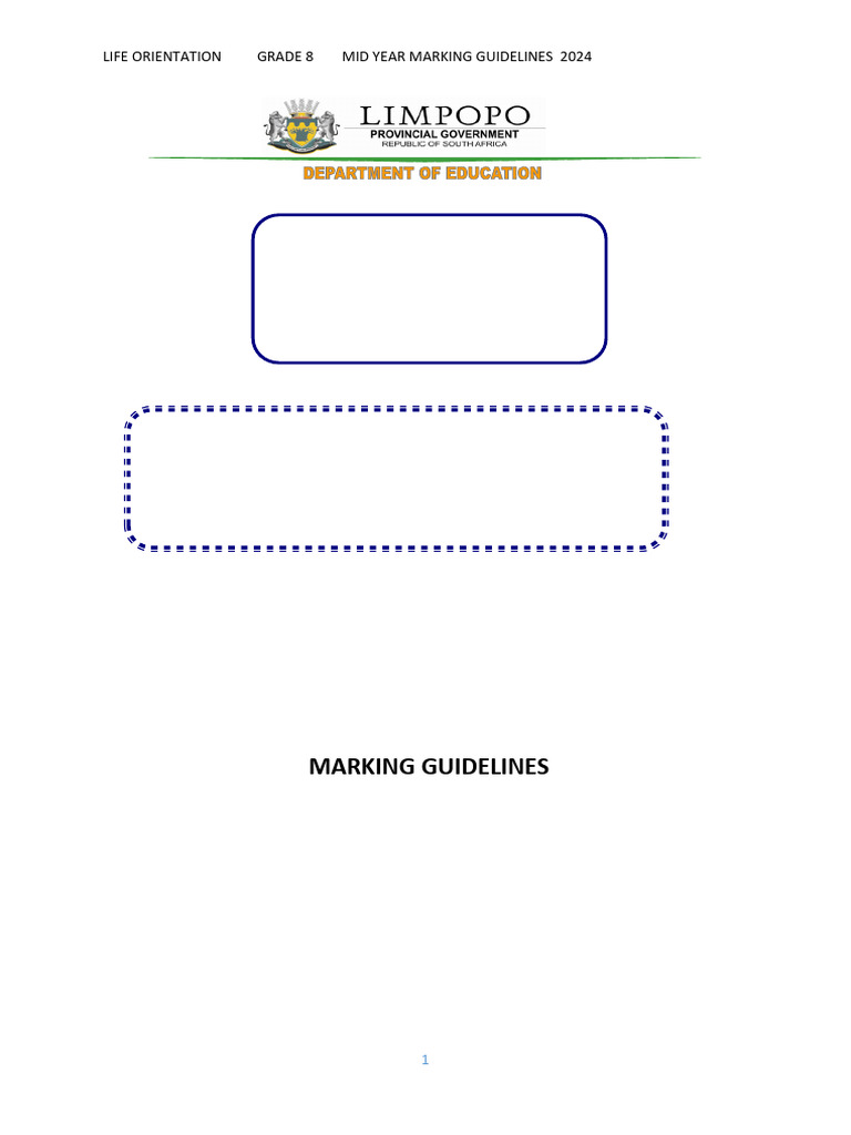 2024 Lo Grade 8 Midyear Marking Guidelines | PDF | Substance Abuse ...