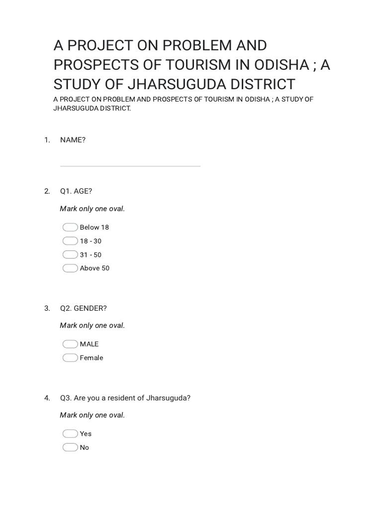 Untitled Form - Google Forms | PDF | Tourism | Service Industries