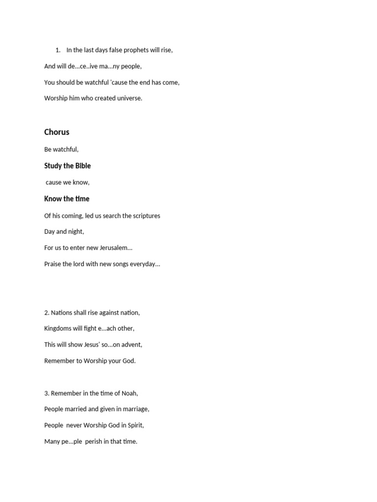 In The Last Day | PDF