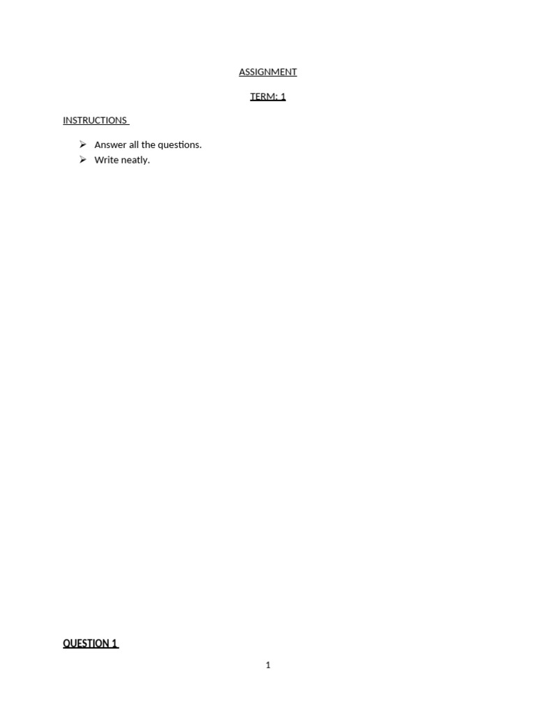 ASSIGNMENT Life Orientation | PDF | Psychological Concepts ...