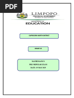 Grade 10 November 2024 p2 Memo | PDF | Mathematics | Elementary Mathematics