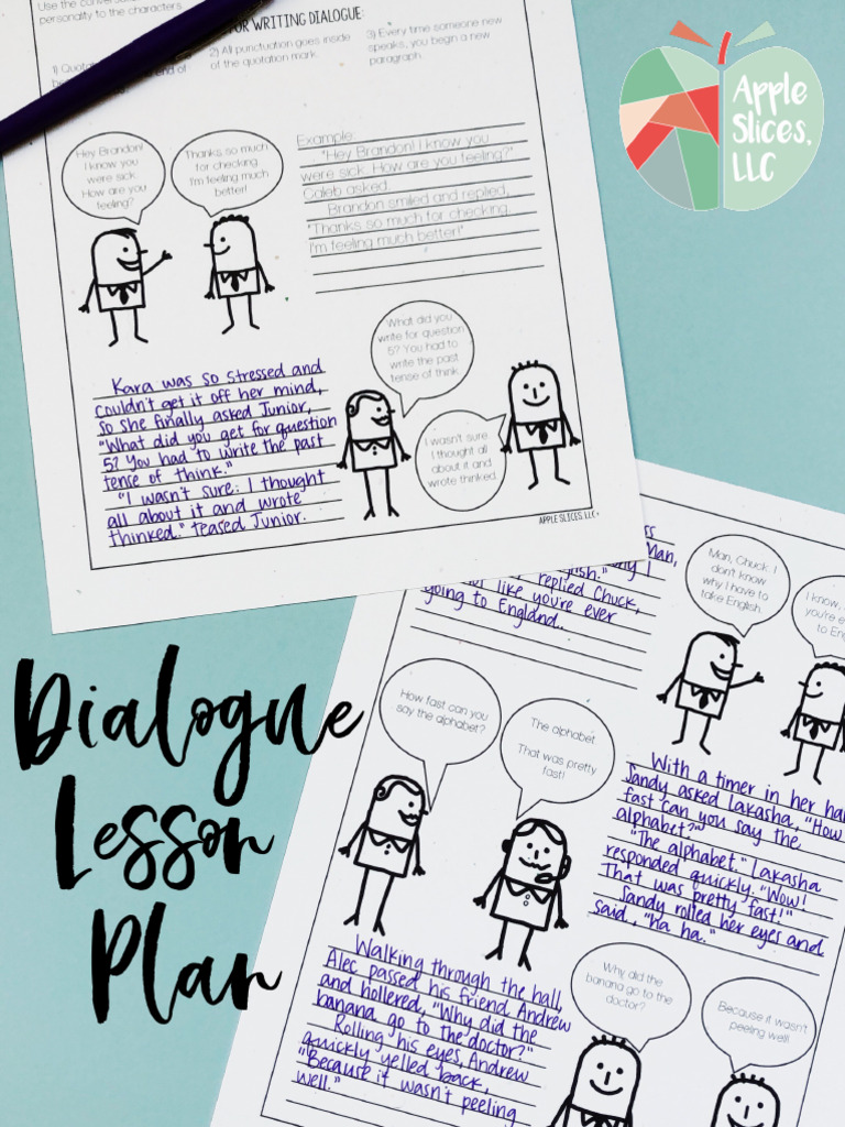 Dialogue Writing LessonPlanFreebieandVideo-1 | PDF