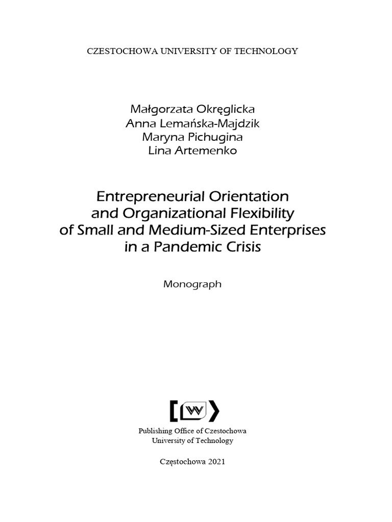 Entrepreneurial Orientation and Org | PDF | Small And Medium Sized ...
