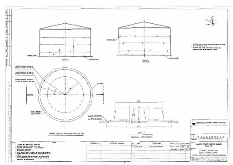 HFY0-CP-DW-10038 - 500m3 Skimming - Tank Internal Sacrificial Anode ...