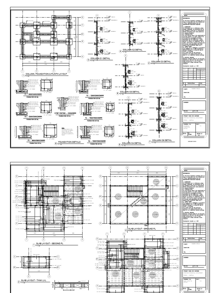 Struct DWGS-1 | PDF | Materials | Civil Engineering