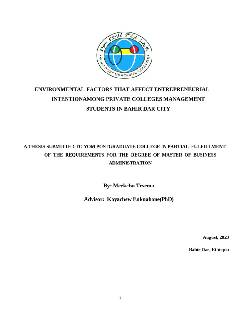 Merkeb Final | PDF | Entrepreneurship | Innovation