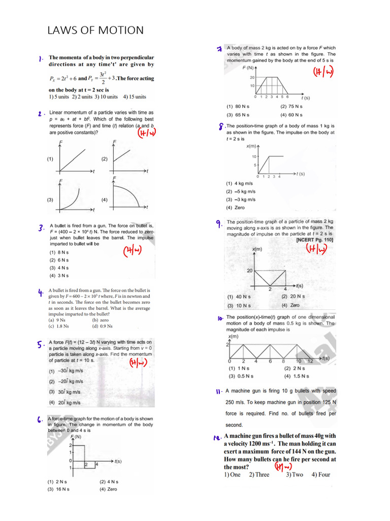 Laws of Motion | PDF