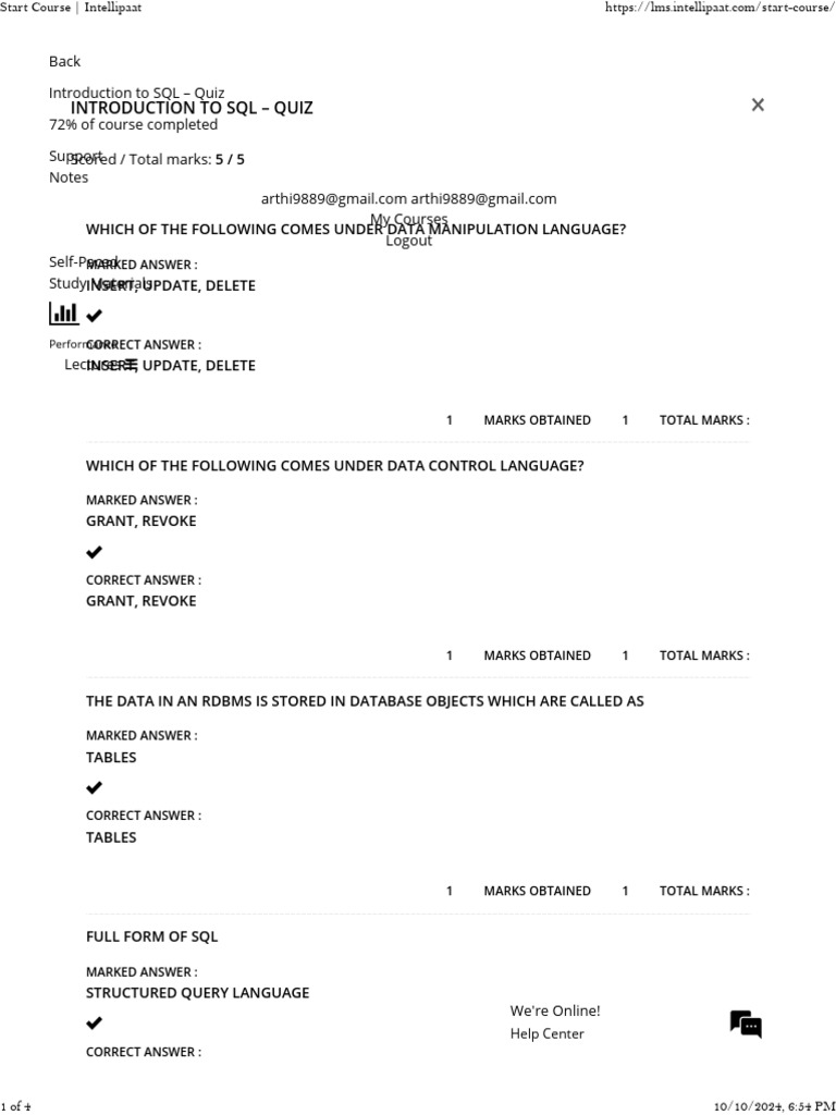 Start Course _ Intellipaat | PDF | Sql | Relational Database
