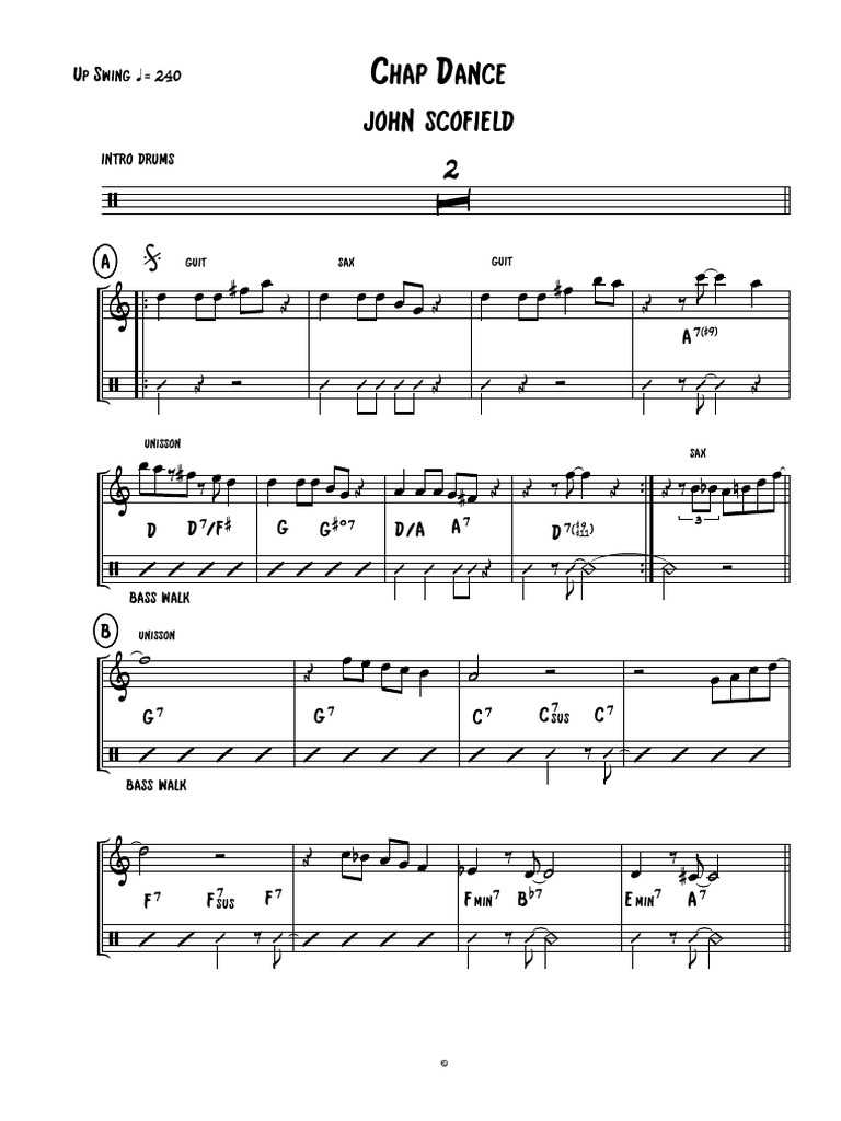 Chap Dance John Scofield | PDF