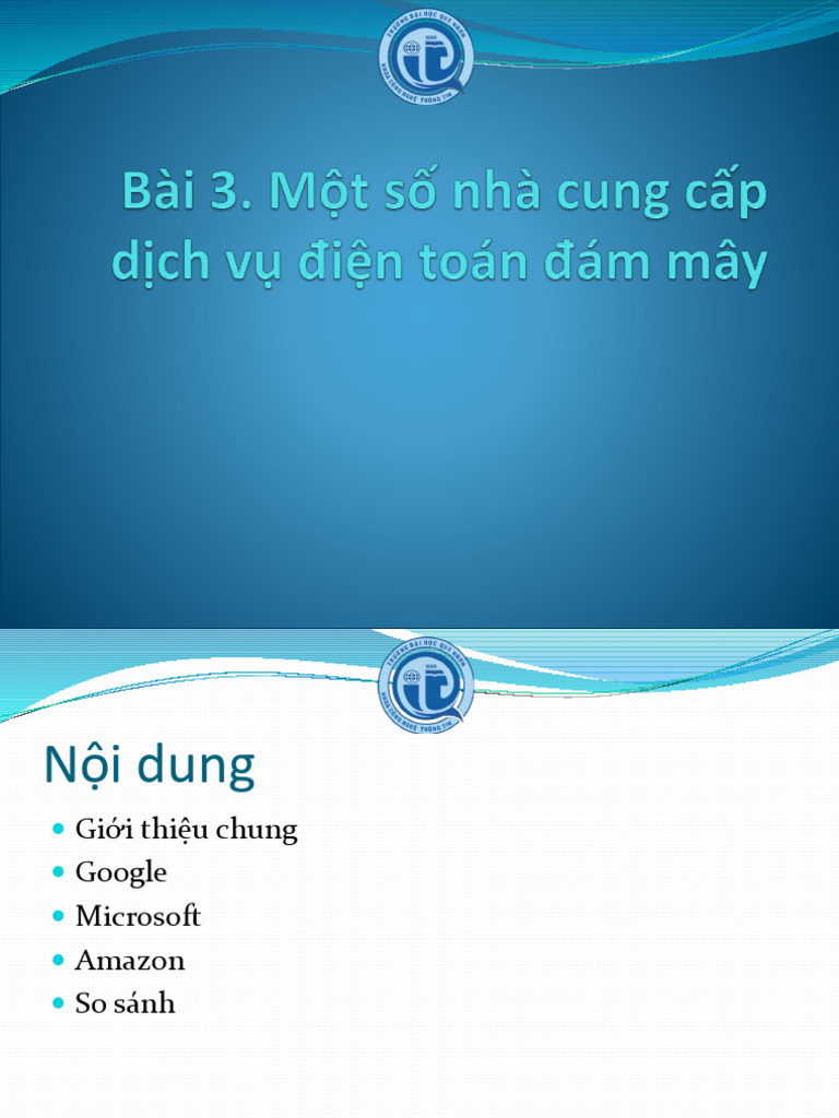 Bài 3. Mot So Nha Cung Cap Dich Vu DTDM | PDF