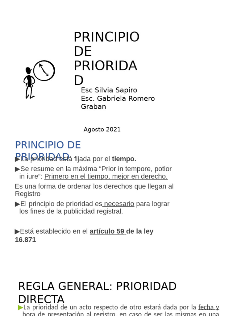 Principio de Prioridad Registral | PDF | Ley común | Justicia
