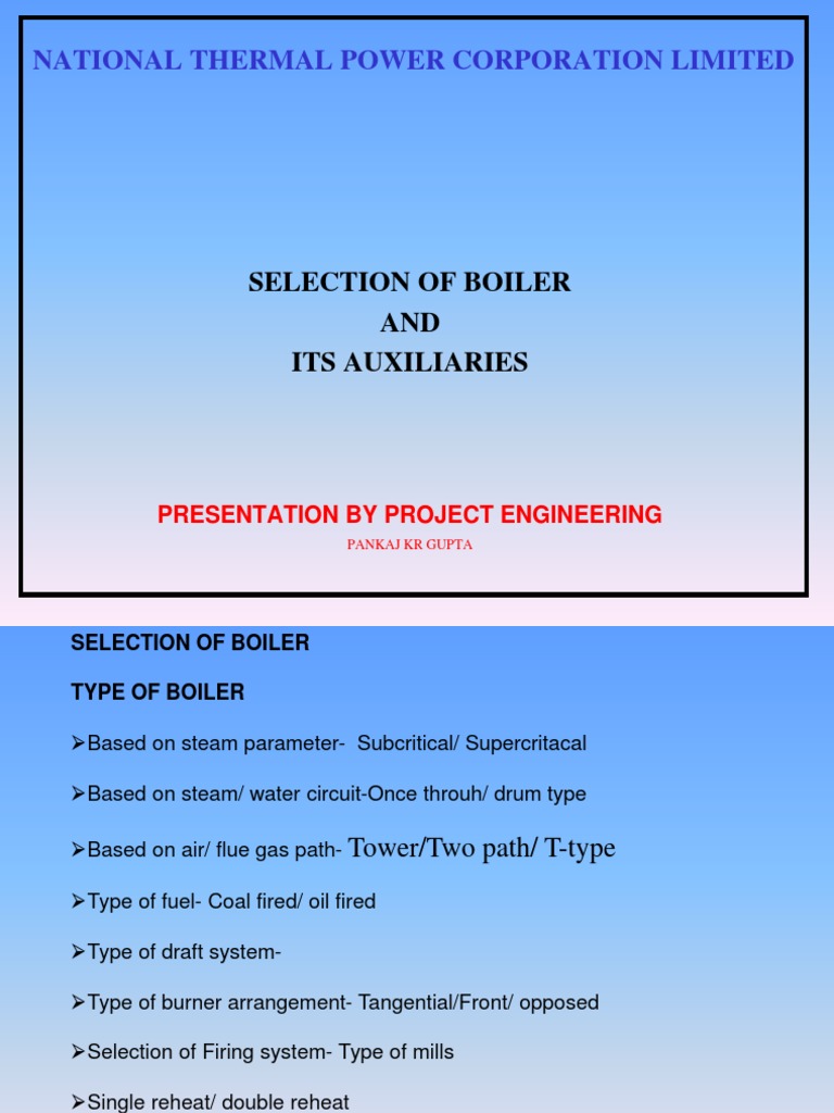 Supercritical Boiler Selection Guide | PDF | Boiler | Gasification