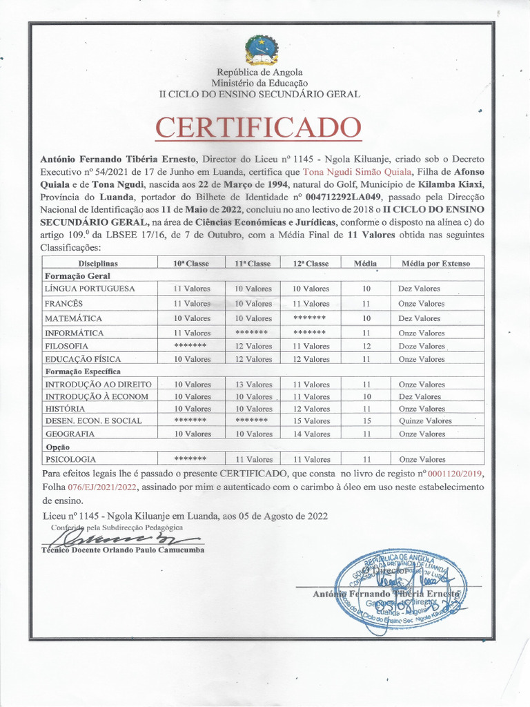 Certifica Do | PDF