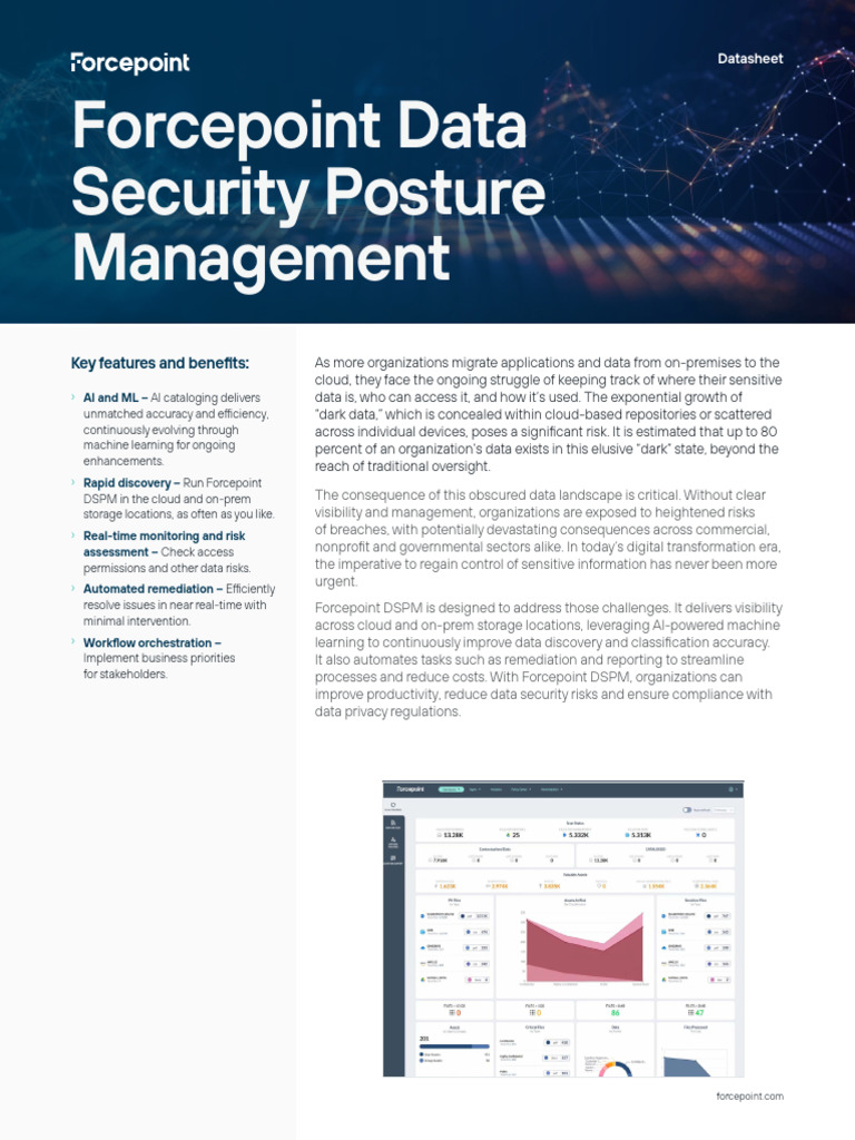 Datasheet Forcepoint Data Security Posture Management en | PDF ...