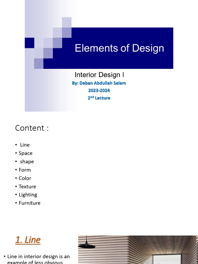 Key Elements of Interior Design | PDF | Lighting | Interior Design