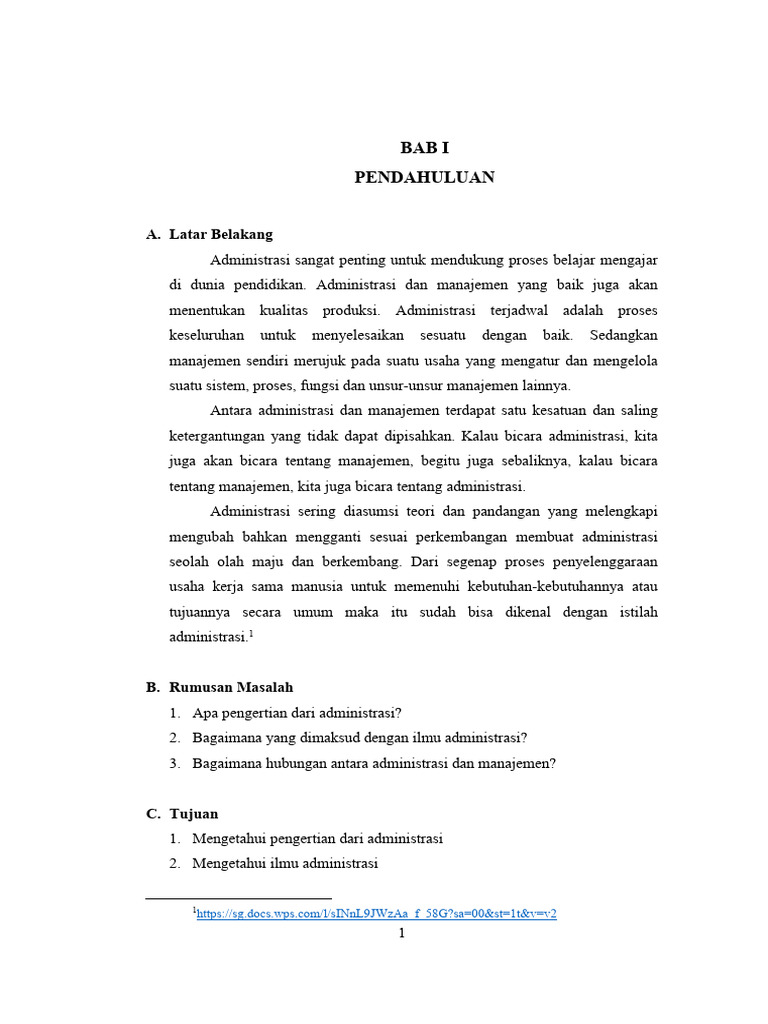 Makalah Konsep Dasar Administrasi | PDF
