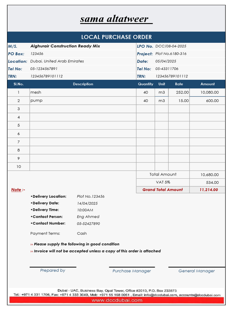 3 - Lpo BRC Mesh Lila Al Warqa 3 | PDF